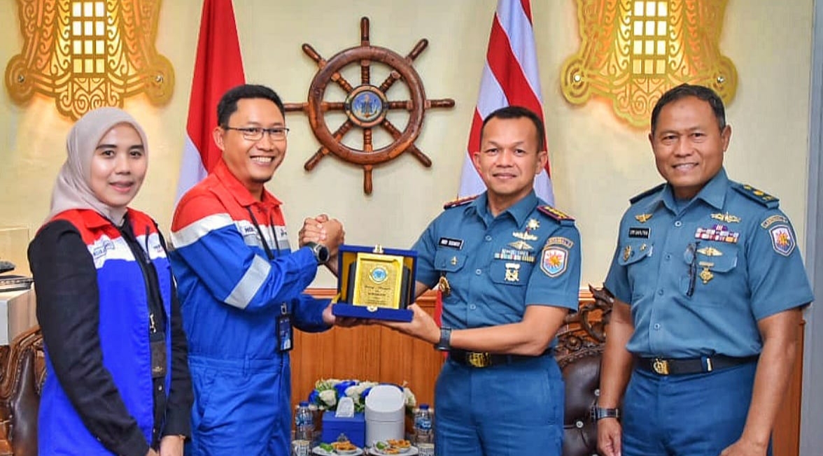 Field Manager PHE NSO Kunjungi ke Danlanal dan Pj. Walikota Lhokseumawe