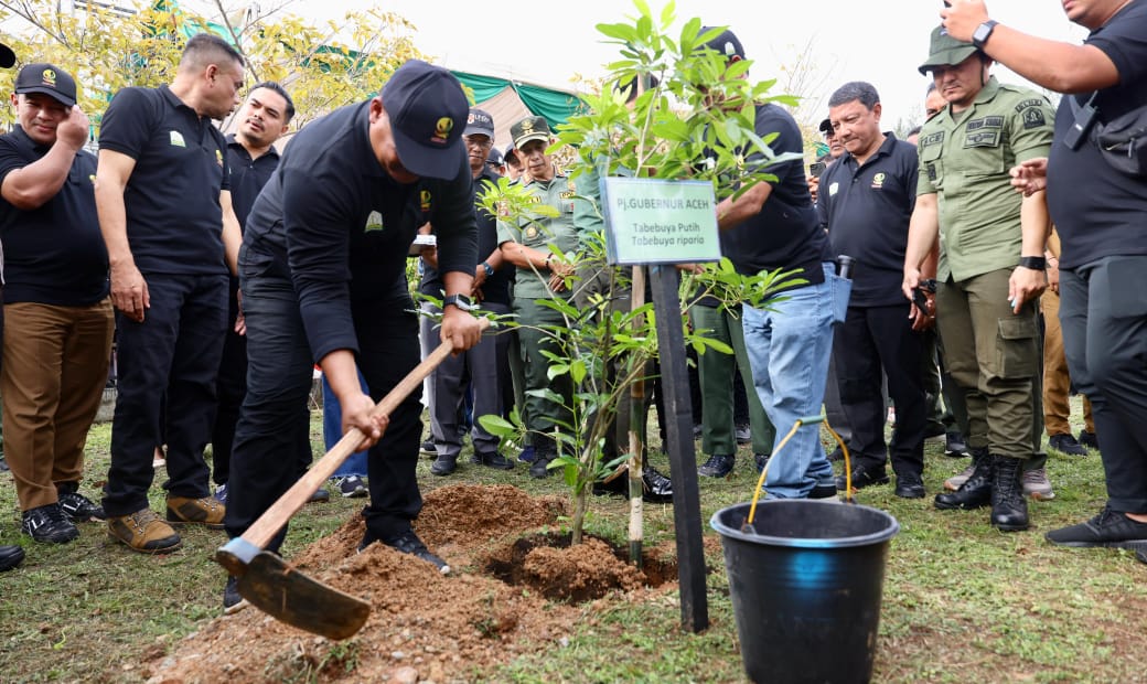 Tahiroe Aceh, Cara Pj Gubernur Safrizal Ajak Masyarakat Gemar Menanam Pohon || Kabartamiang.com ...